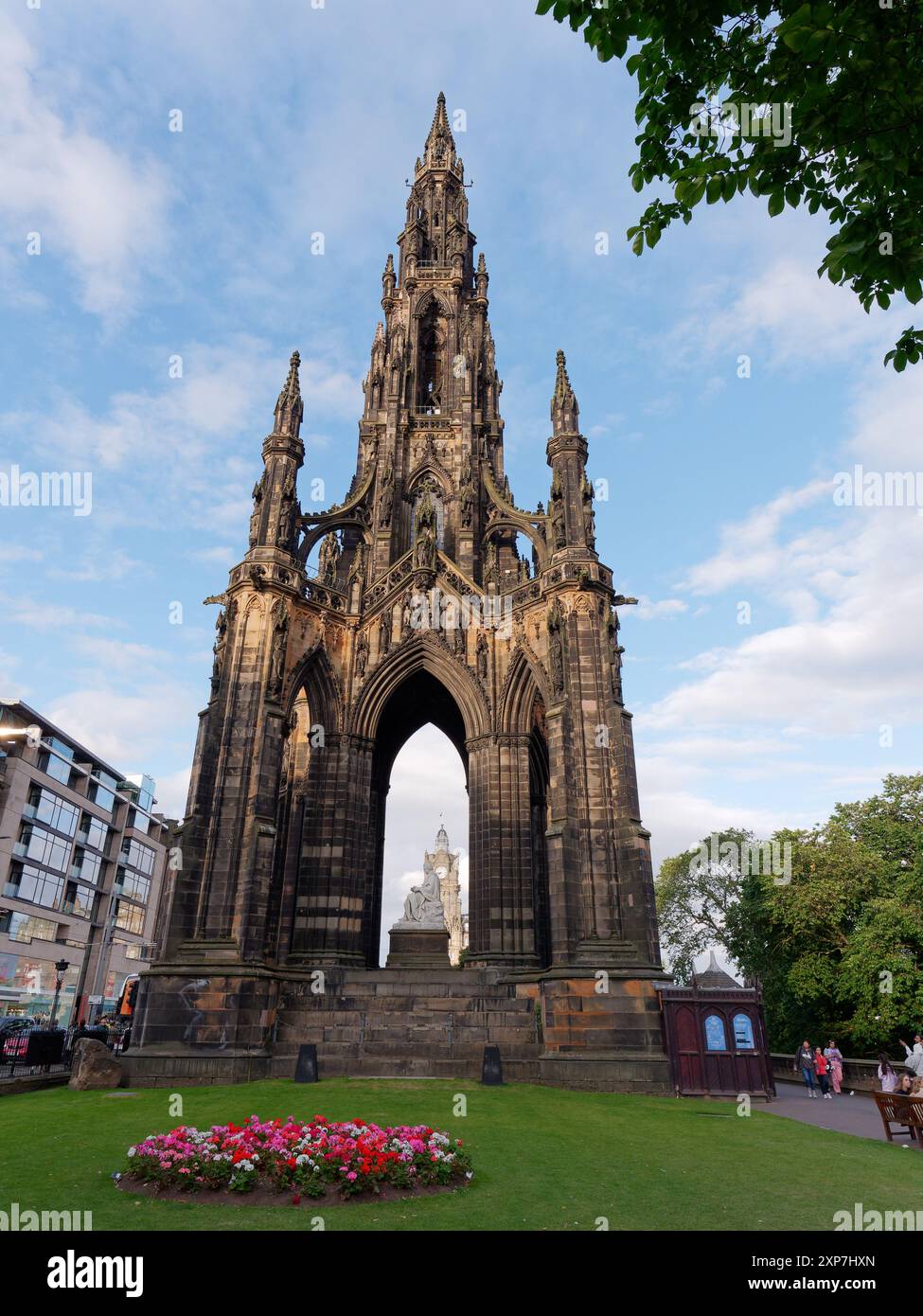 Scott Monument on Princes Street Gardens in Edinburgh, Capital of ...