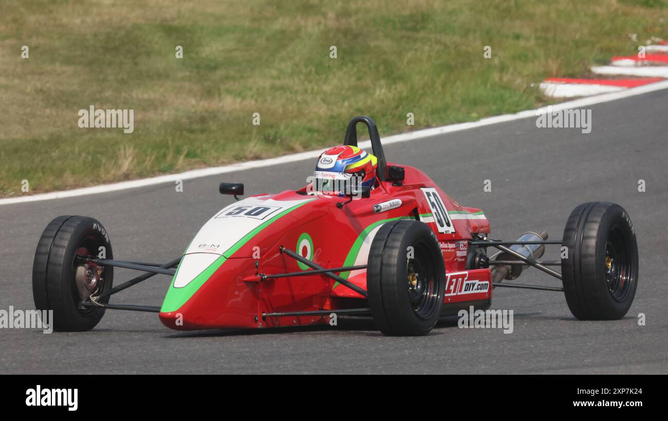 Driver Jonny McMullan (Red and White number 50) on track during Track ...