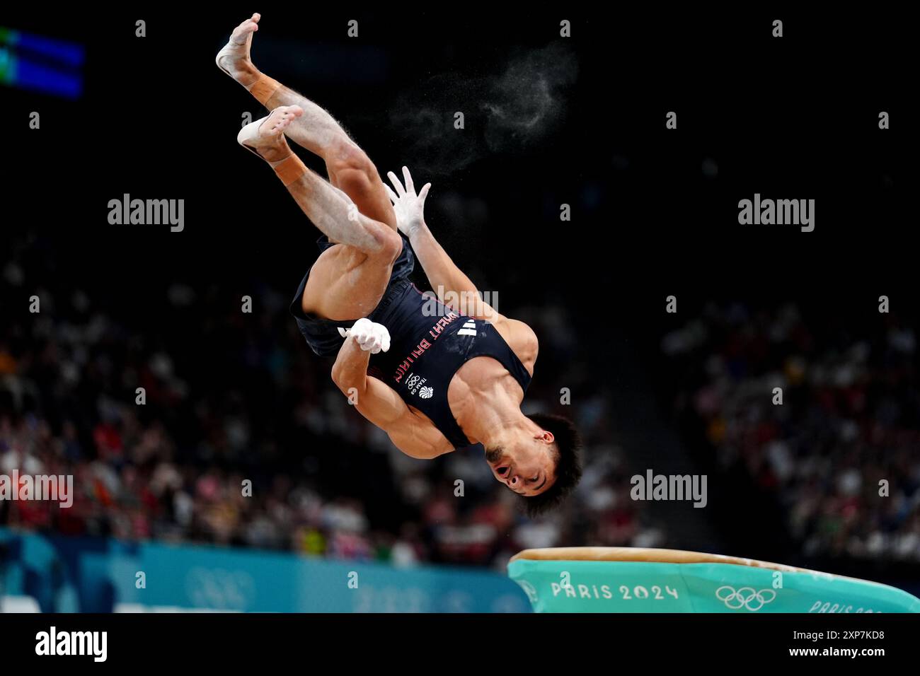 Great Britain's Jake Jarman during Men's Vault Final at the Bercy Arena ...