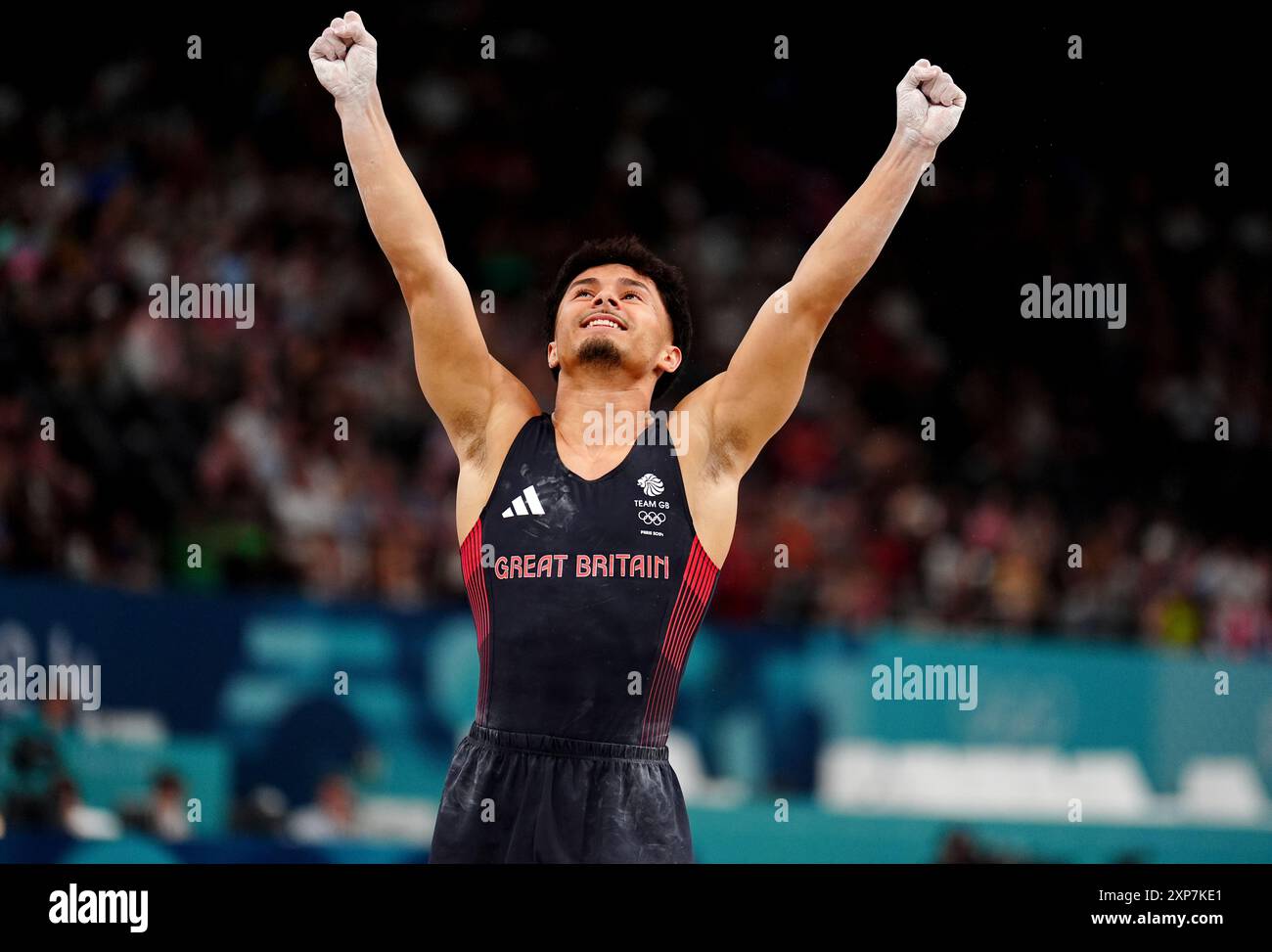 Great Britain's Jake Jarman during Men's Vault Final at the Bercy Arena ...
