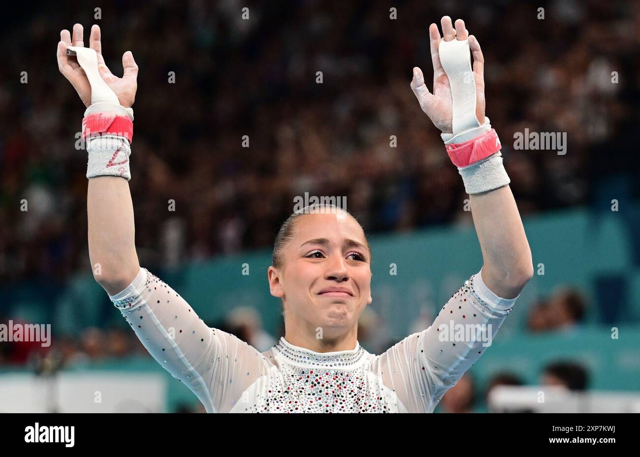 Paris, France. 04th Aug, 2024. Olympia, Paris 2024, gymnastics, uneven ...
