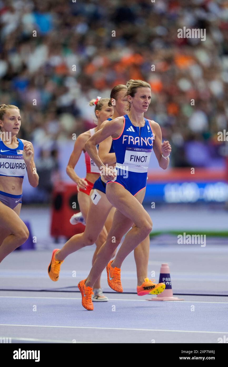 Paris, France. 04th Aug, 2024. Athletics France's Alice Finot competes ...