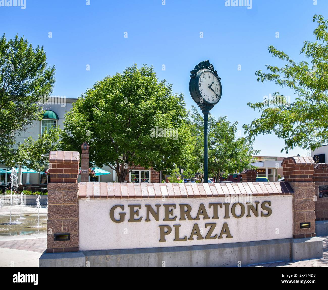 Generations Plaza Public Park Meridian Idaho Stock Photo - Alamy