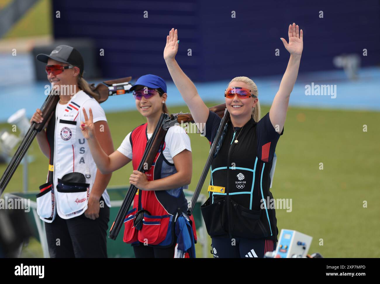 Great Britain's Amber Rutter (right) after finishing second in the ...