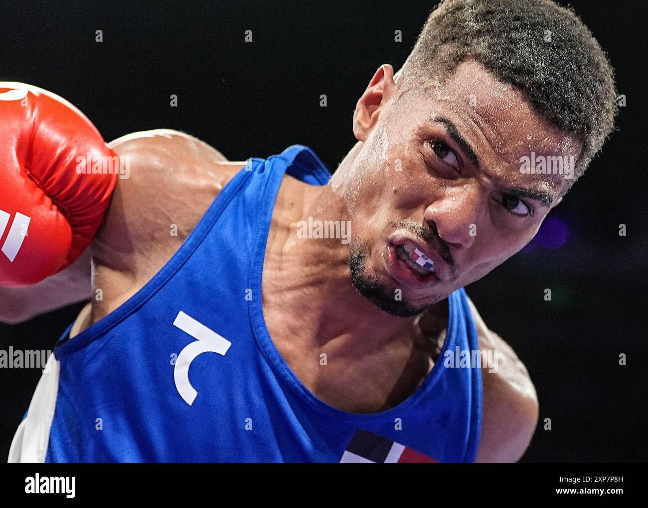 Paris, France. 4th Aug, 2024. Yunior Alcantara Reyes of the Dominican ...
