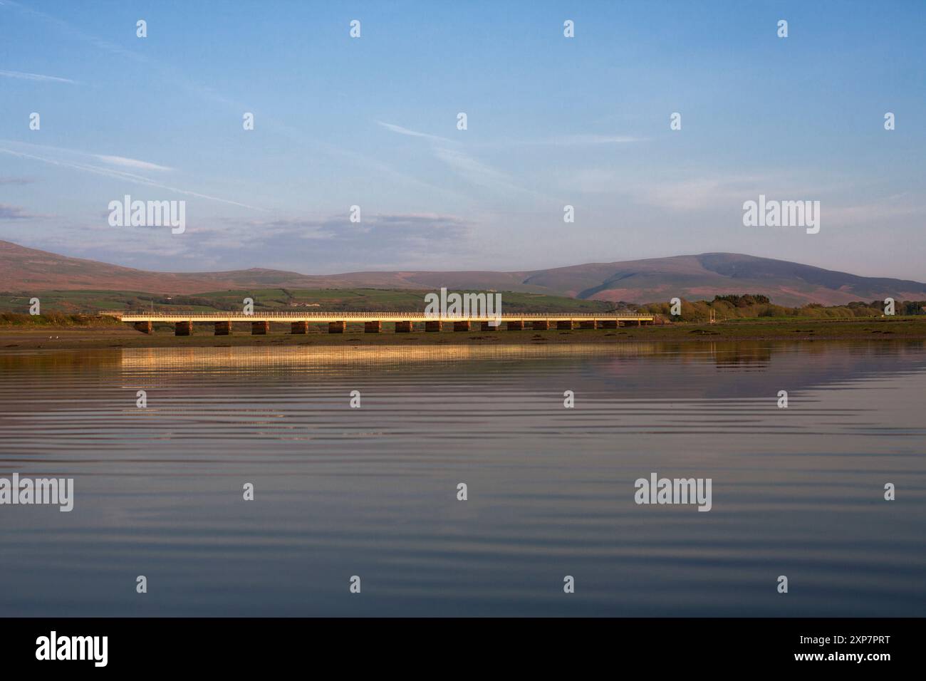 Eskmeals viaduct on the scenic Cumbrian coast railway line Stock Photo ...