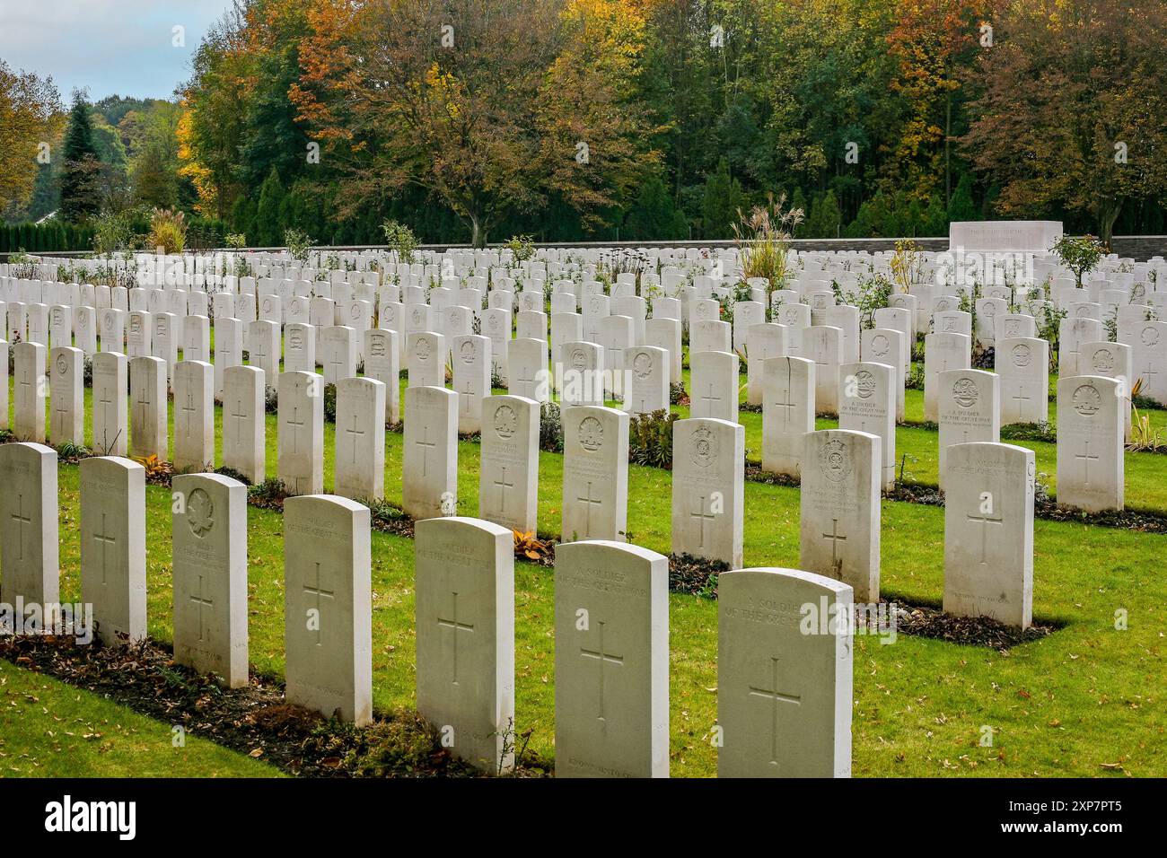 Commonwealth War Cemetery Belgium Stock Photo - Alamy