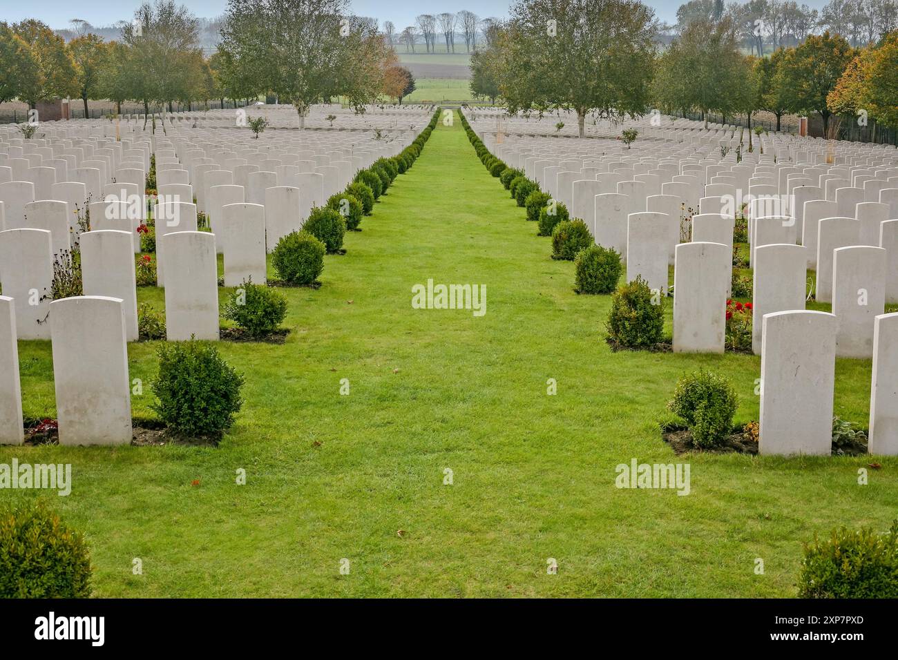 Commonwealth War Cemetery Belgium Stock Photo - Alamy