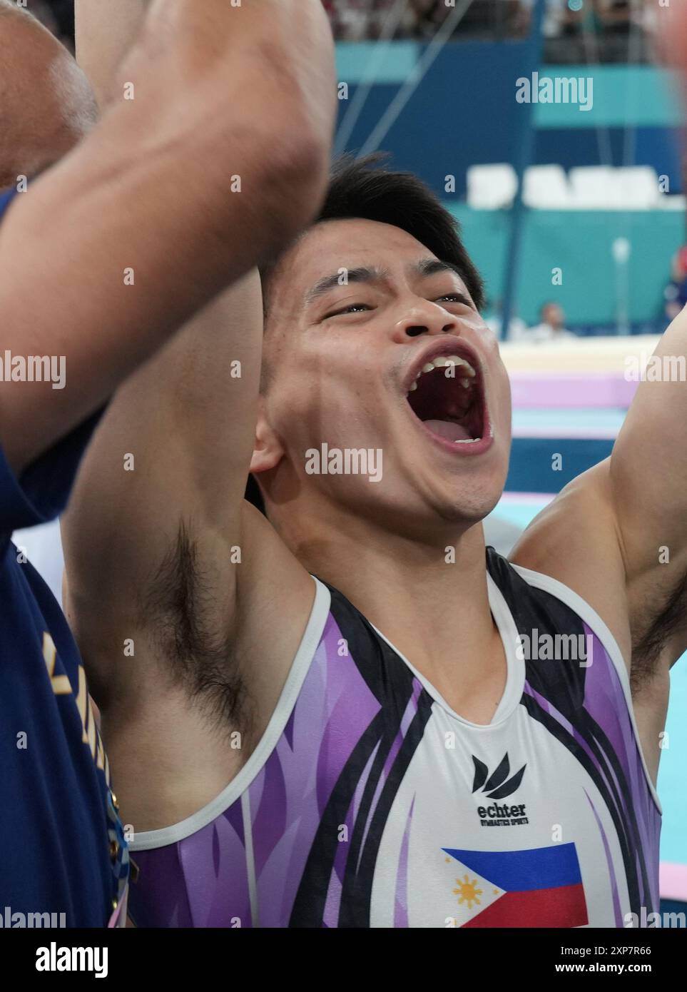Paris, France. 04th Aug, 2024. Gold medalist Carlos Yulo of Philippines ...