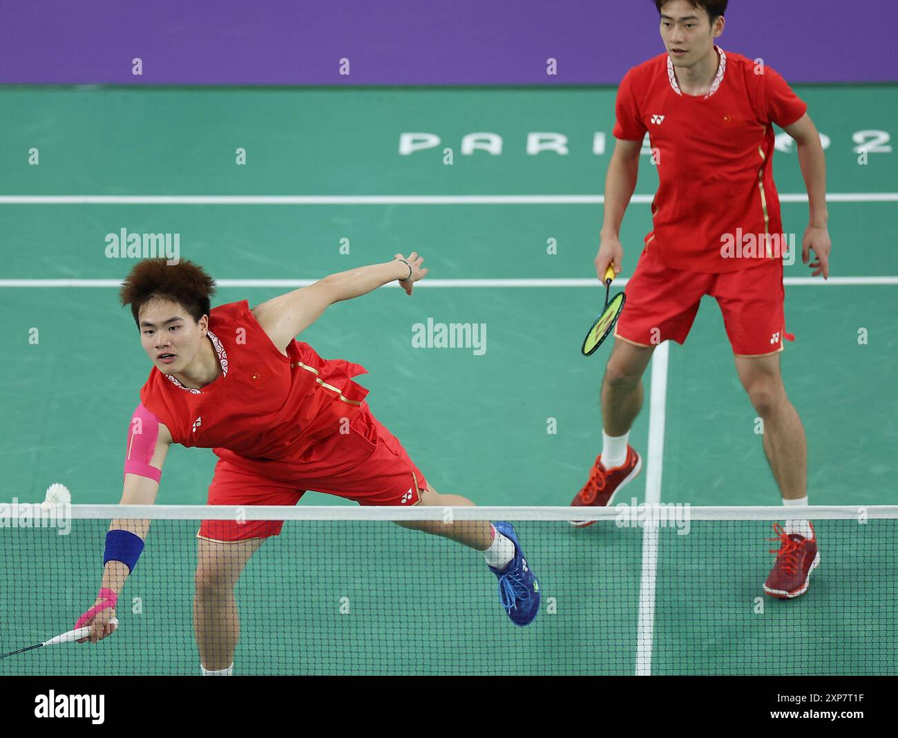 Paris, France. 4th Aug, 2024. Liang Weikeng (L)/Wang Chang of China ...