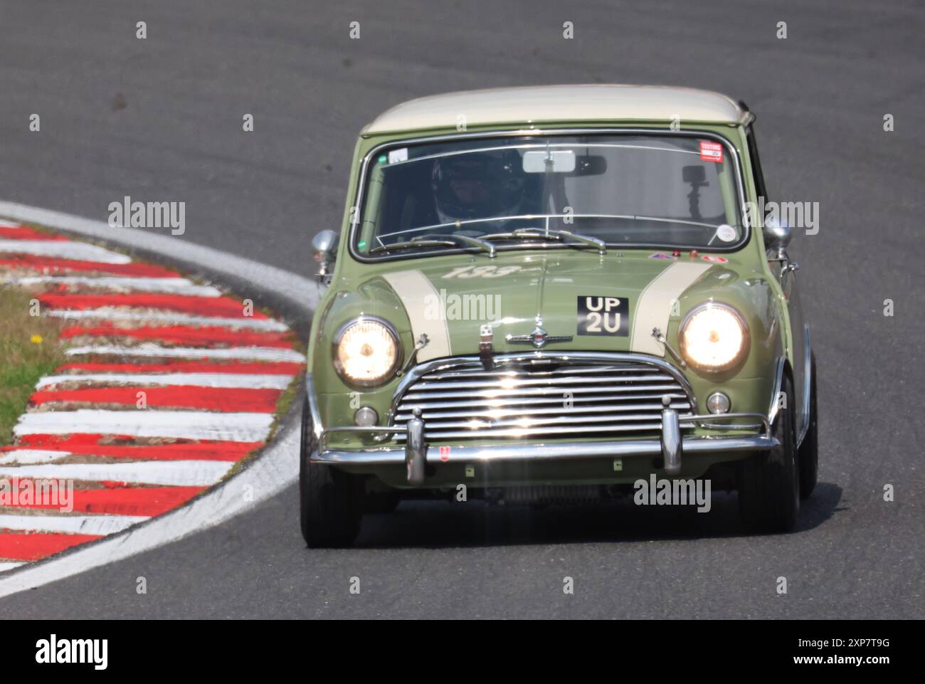 Driver Les Stanton(Gray number 133) on track during Track Day at Brands ...
