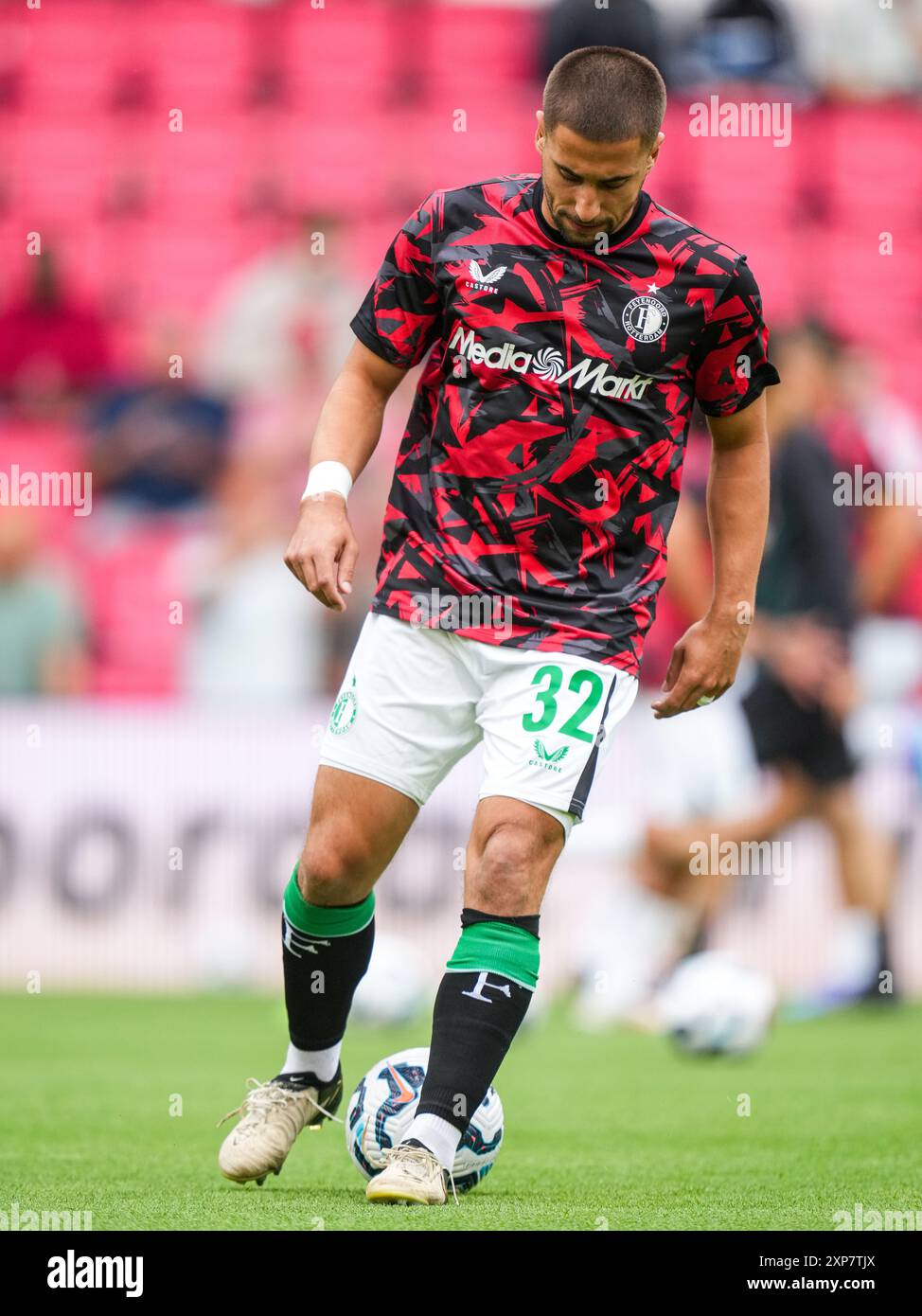Eindhoven, The Netherlands. 04th Aug, 2024. Eindhoven - Ondrej Lingr of Feyenoord during the ...