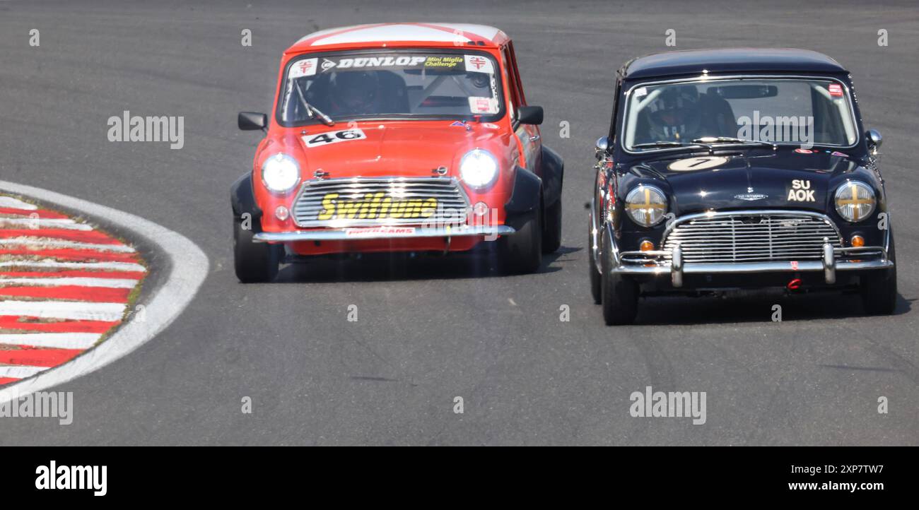 L-R Jeff Smith ( Orange number 46) and Driver Matthew Goodrich (Black ...