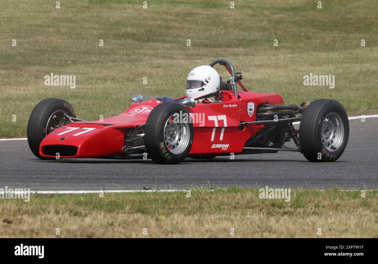 Driver Chris Sharples (Red Number 77) on track during Track Day at ...