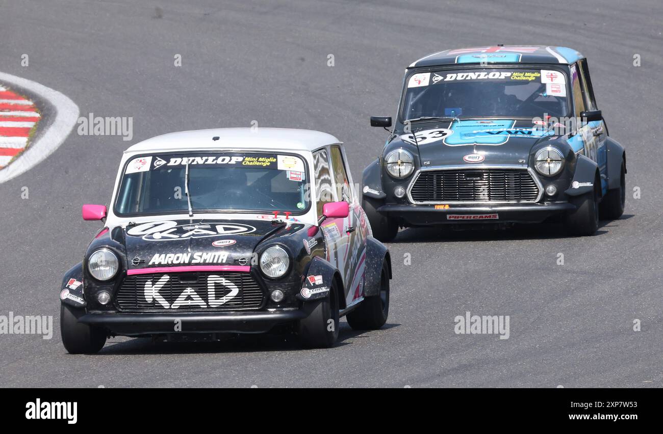 L-R Driver Aaron Smith ( White and Black number 1) Driver Jody Less ...