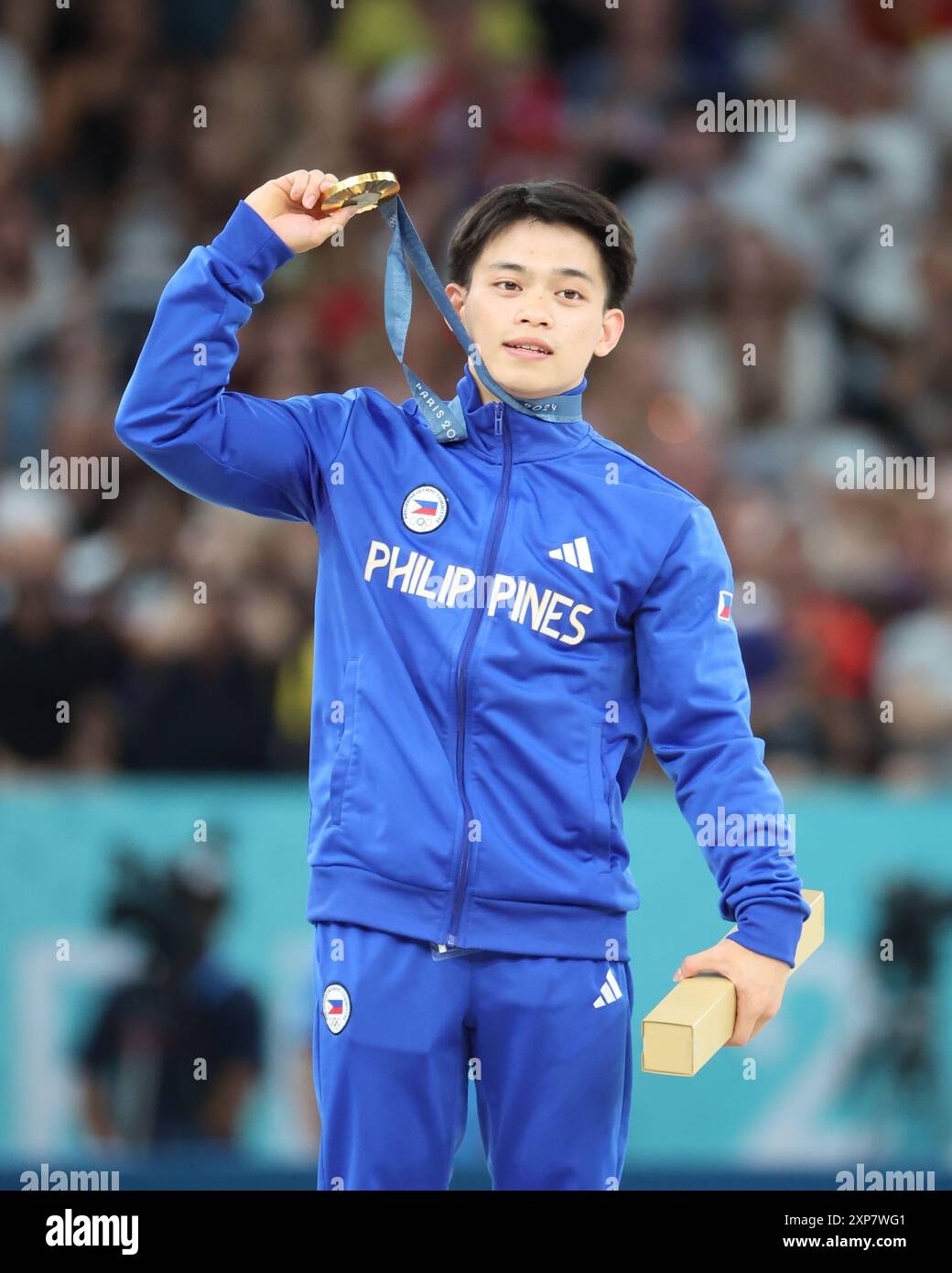 Paris, Ile de France, France. 3rd Aug, 2024. Carlos Edriel Yulo of the ...