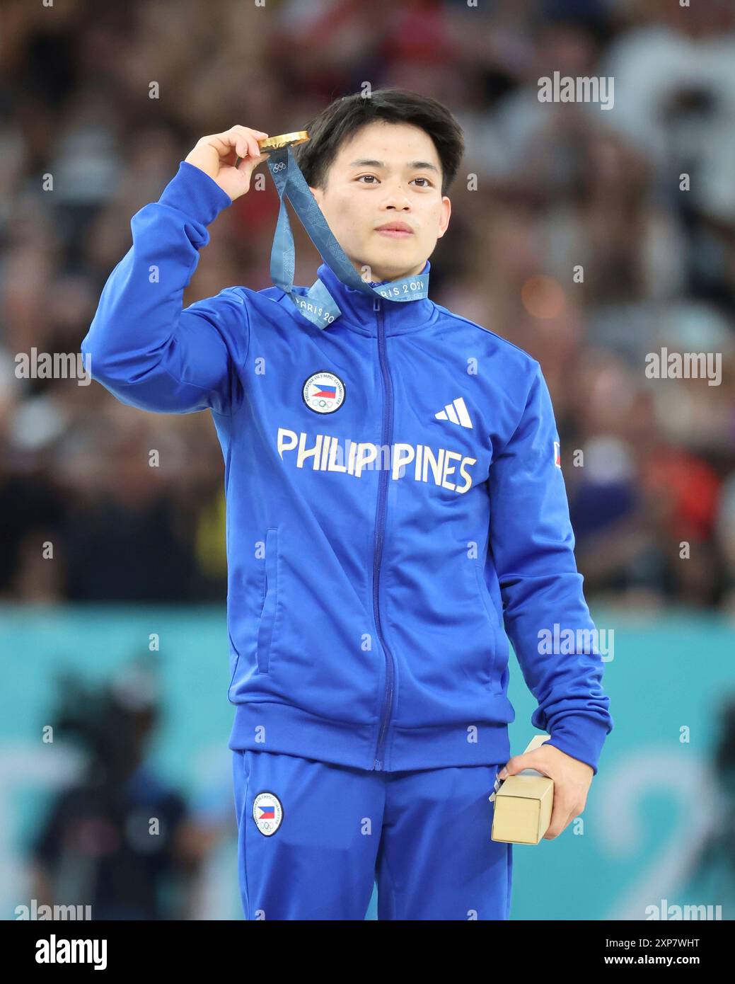 August 3, 2024, Paris, Ile de France, France: Carlos Edriel Yulo of the ...