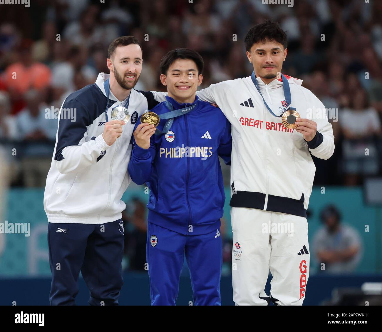 Paris, Ile de France, France. 3rd Aug, 2024. Artem Dolgopyat of Israel ...