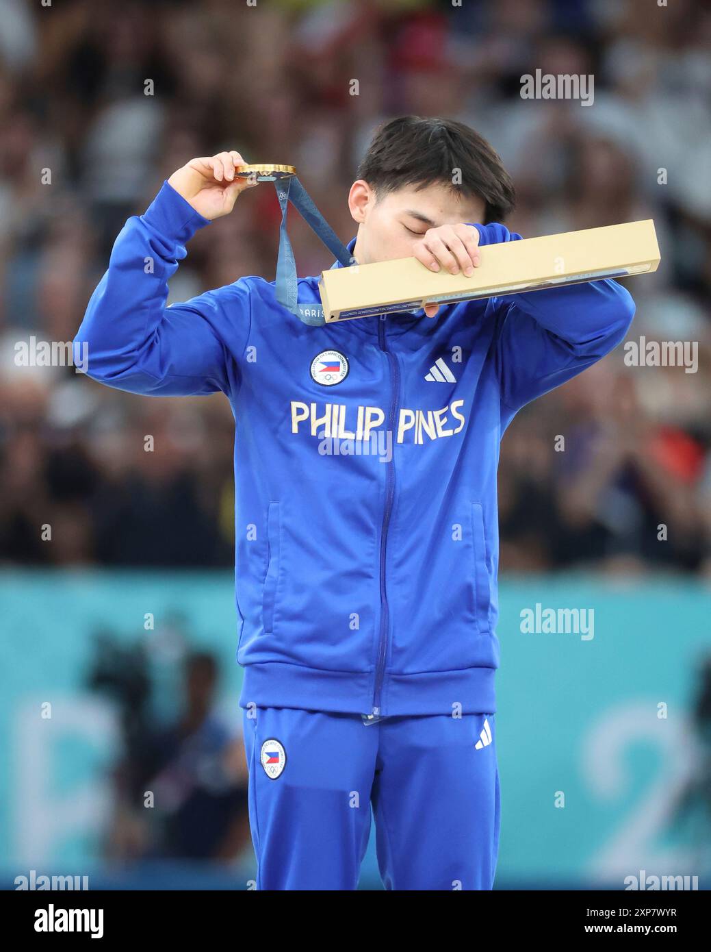 August 3, 2024, Paris, Ile de France, France: Carlos Edriel Yulo of the ...