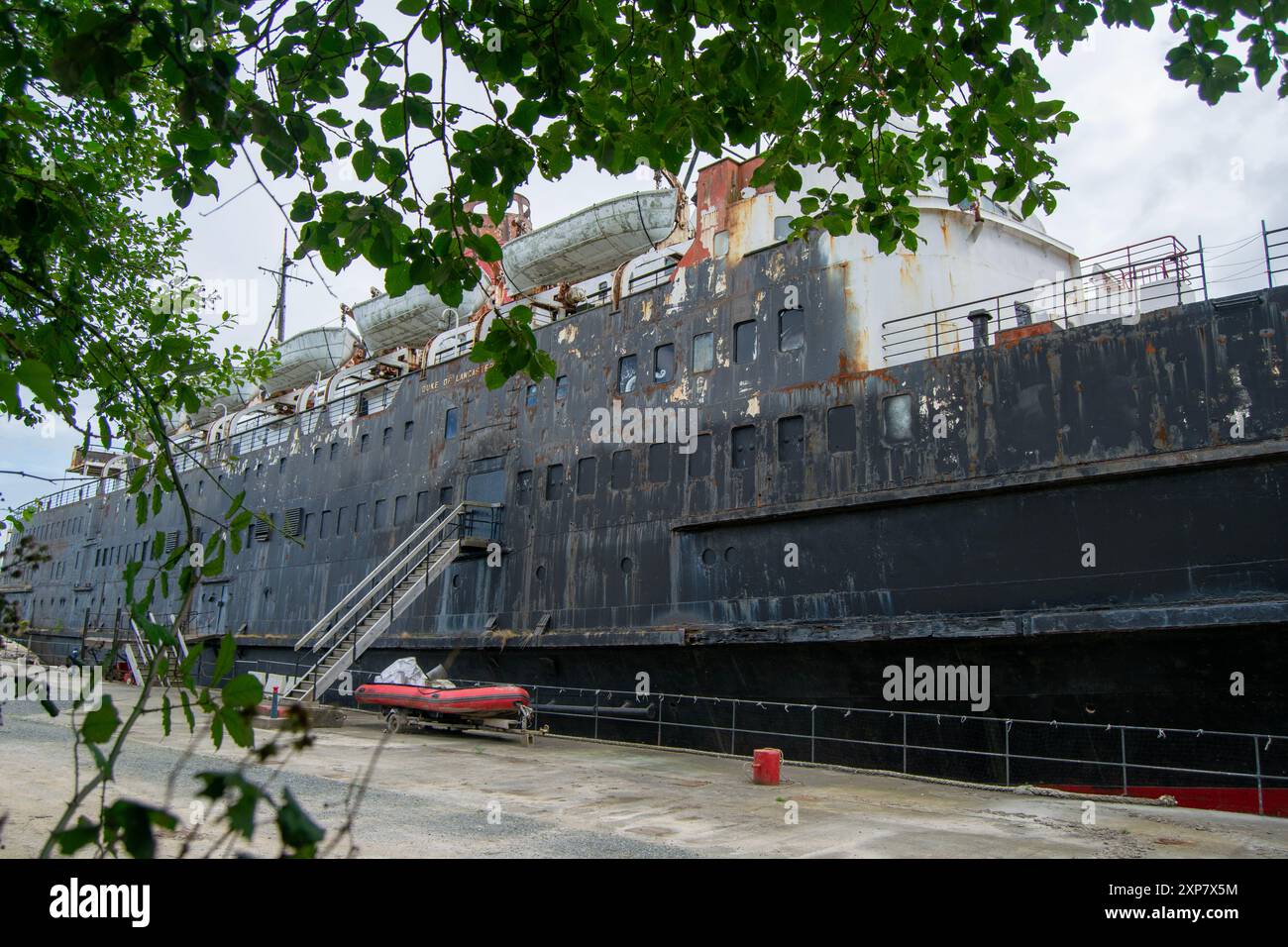 Duke of Lancaster Abandoned Ship Stock Photo - Alamy