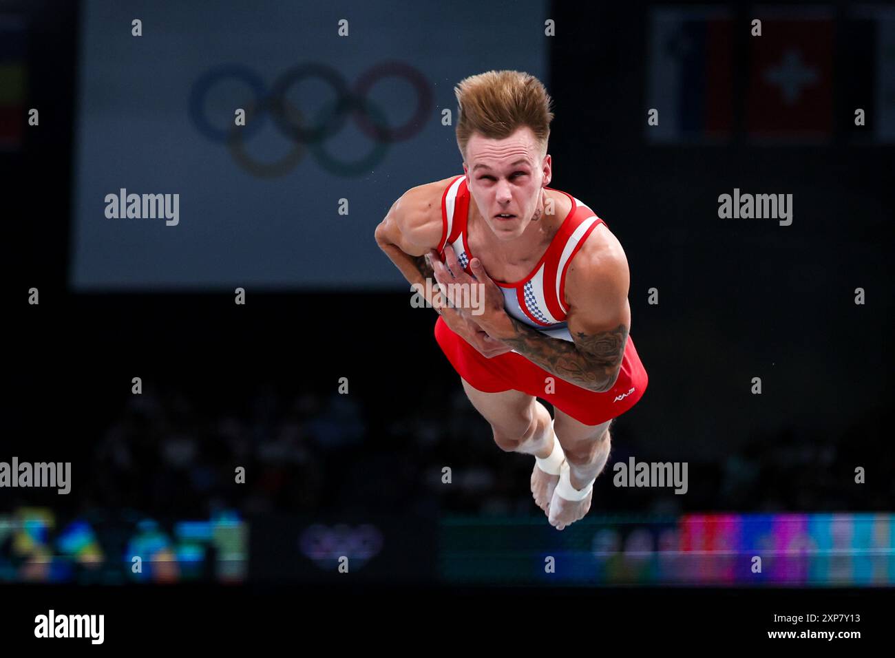 Paris, France. 04th Aug, 2024. Aurel Benovic of Croatia competes during ...
