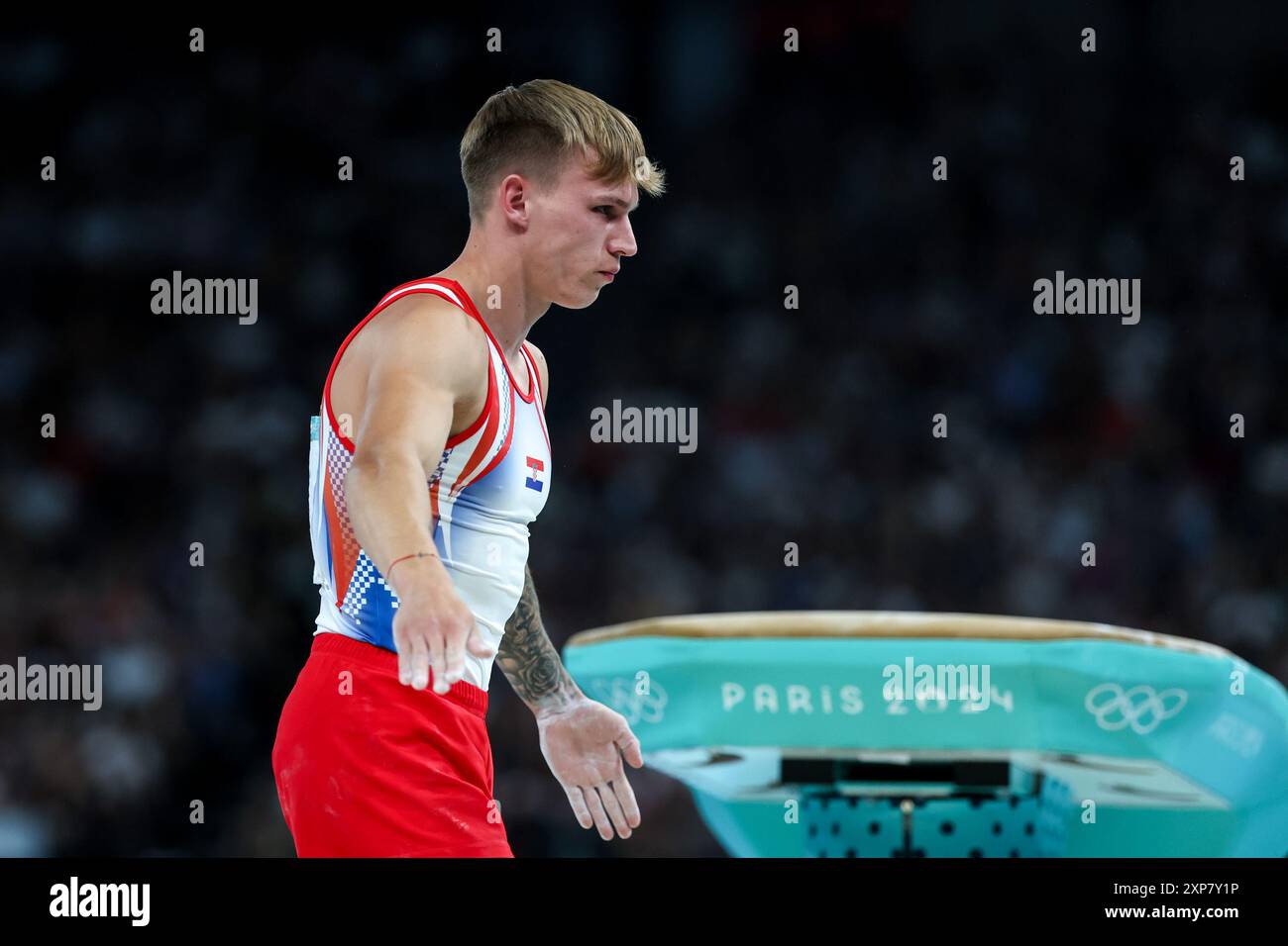 Paris, France. 04th Aug, 2024. Aurel Benovic of Croatia competes during ...