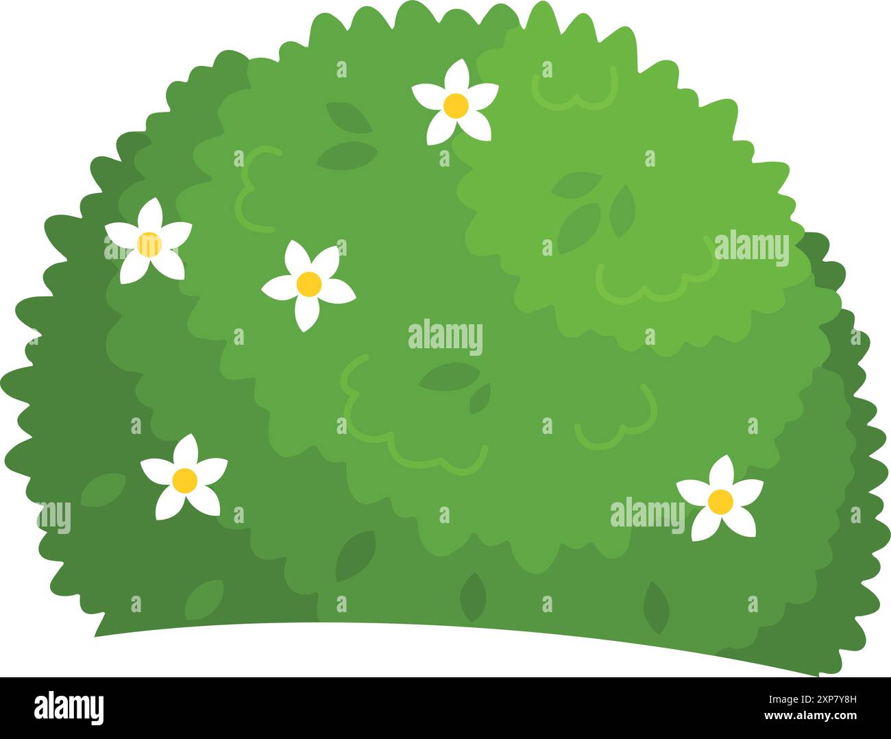 Spring blooming shrub Stock Vector Images - Alamy