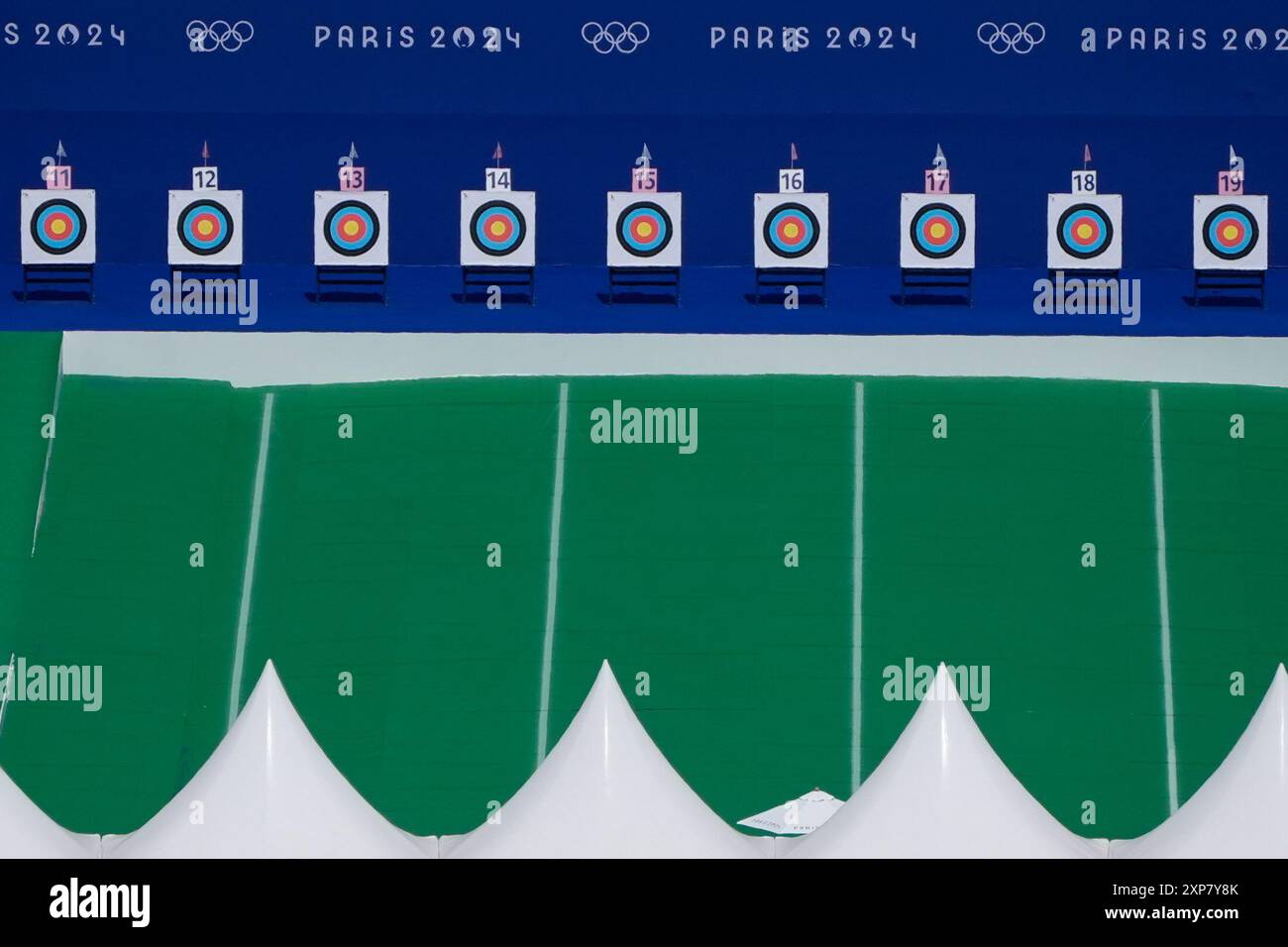 The Archery venue can be seen from atop Les Invalides at the 2024 ...