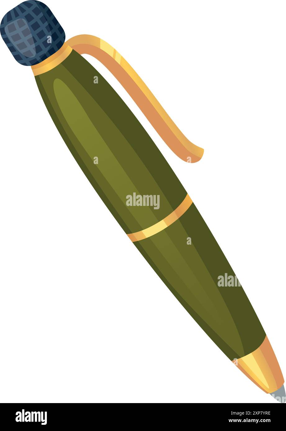 Pen cartoon icon. Writing ballpoint tool symbol isolated on white ...