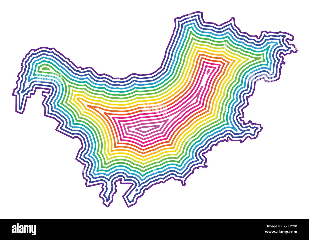 Symbol Map of the Province North West (South Africa) showing the state ...