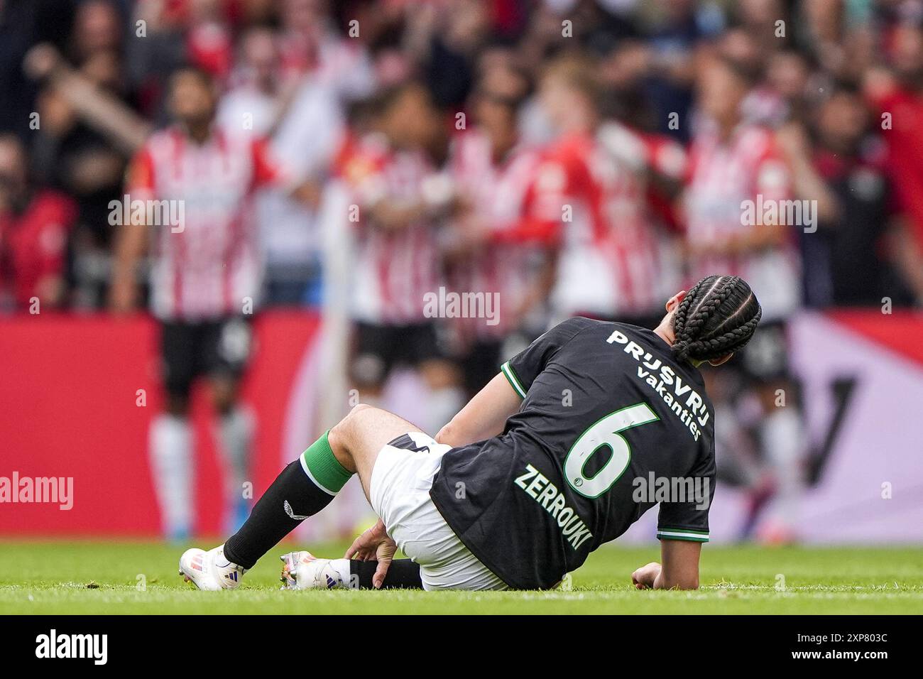 Eindhoven, The Netherlands. 04th Aug, 2024. Eindhoven - Ramiz Zerrouki of Feyenoord during the ...