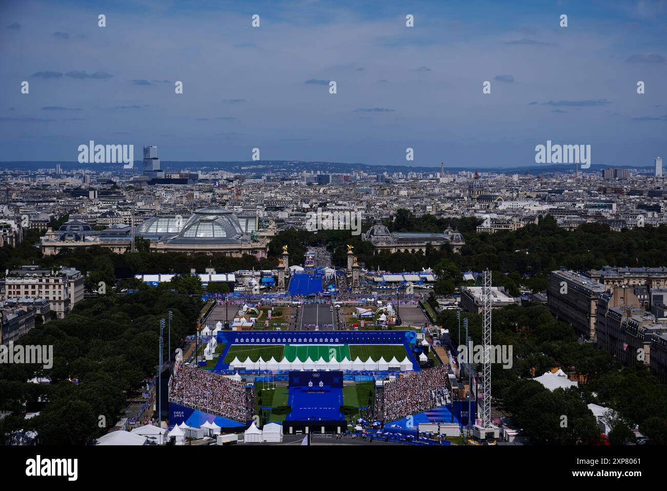 The Archery venue can be seen from atop Les Invalides at the 2024 ...