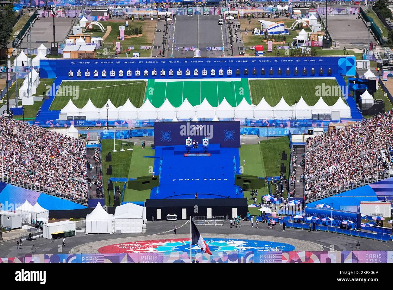 The Archery venue can be seen from atop Les Invalides at the 2024 ...