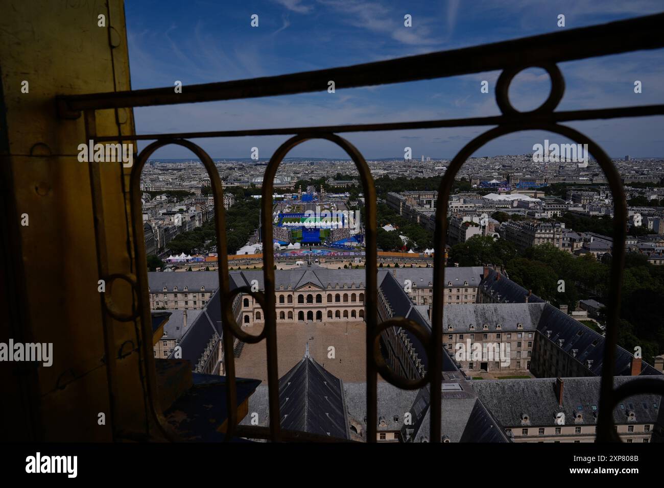 The Archery venue can be seen from atop Les Invalides at the 2024 ...