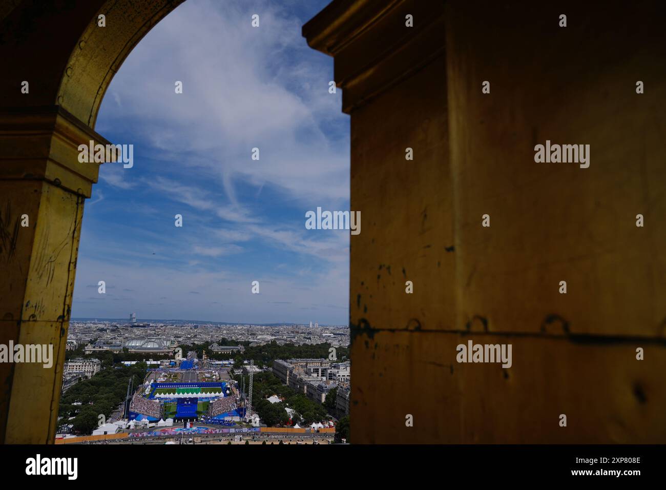 The Archery venue can be seen from atop Les Invalides at the 2024 ...
