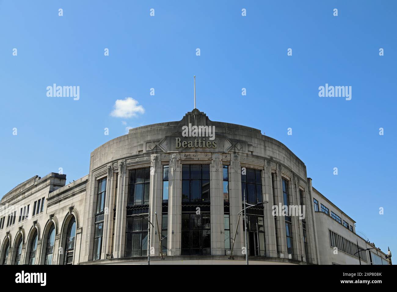 Art deco facade of the iconic Beatties department store in the city ...