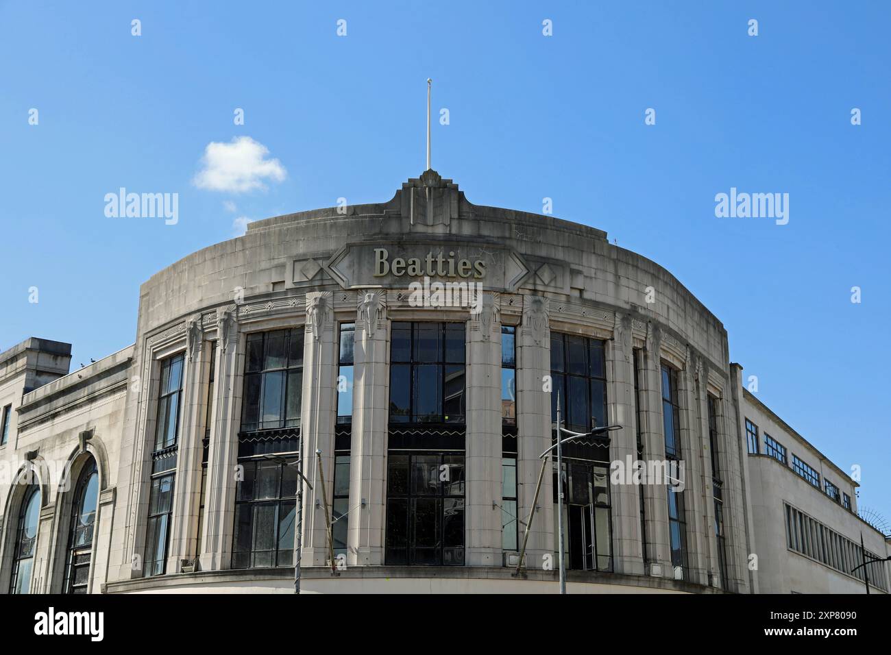 Art deco facade of the iconic Beatties department store in the city ...