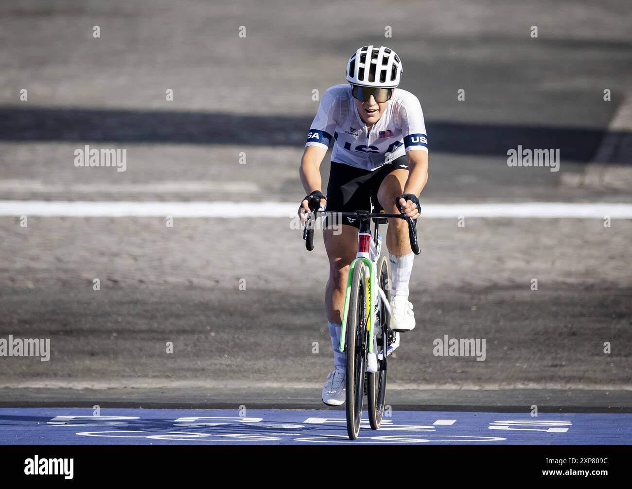 PARIS - Cyclist Kristen Faulkner wins a gold medal during the women's ...