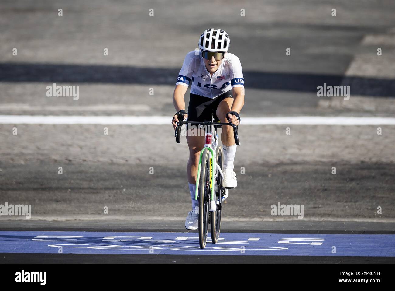 PARIS - Cyclist Kristen Faulkner wins a gold medal during the women's ...