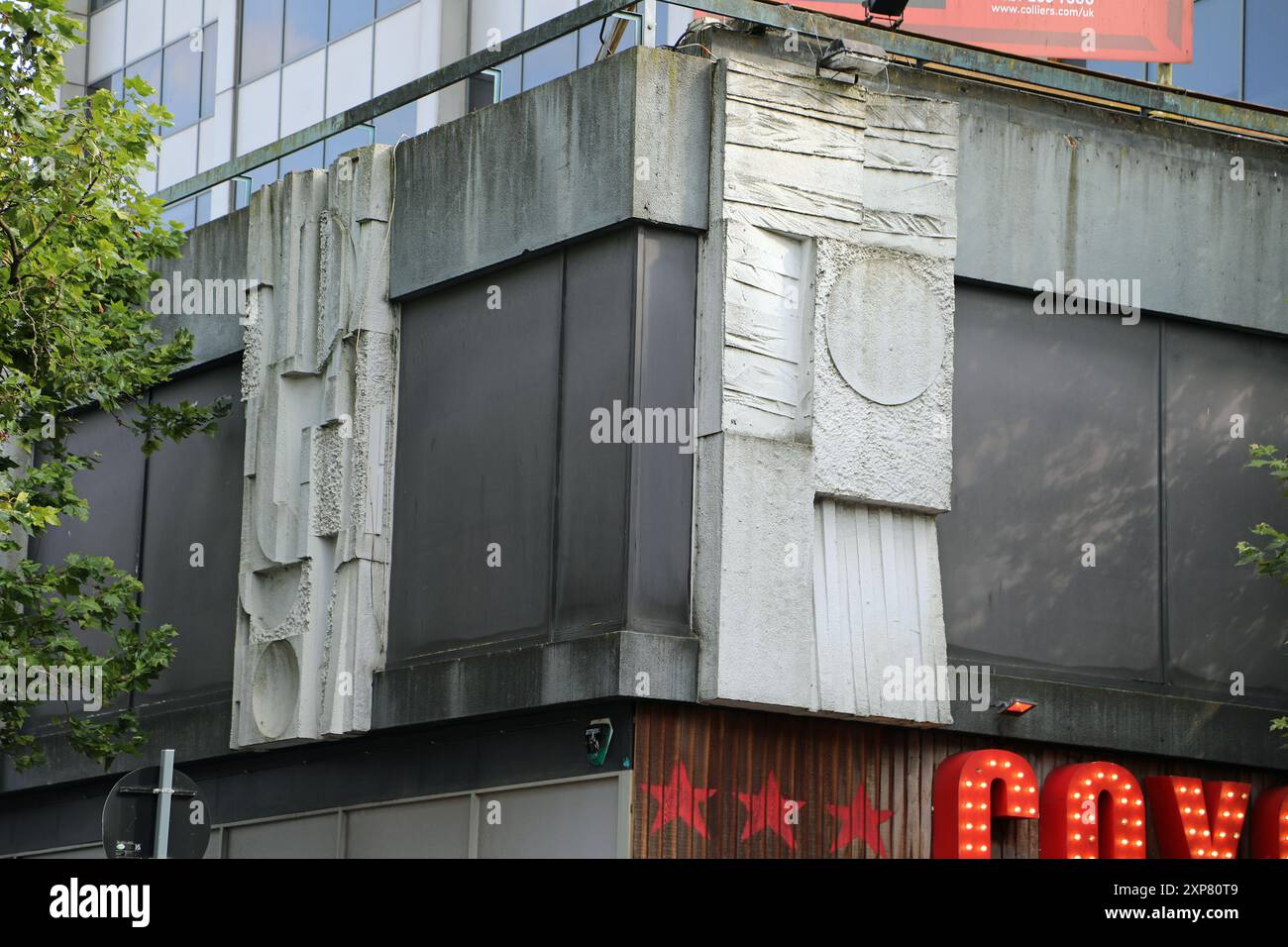 Abstract concrete relief by William Mitchell in Birmingham Stock Photo ...