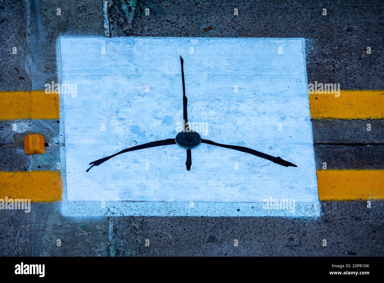 Zero point of the city of Brasília DF, plotted in 1957 by engineer ...