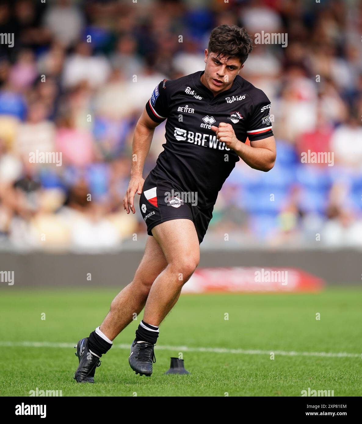 London Broncos' Oli Leyland converts from a try during the Betfred ...