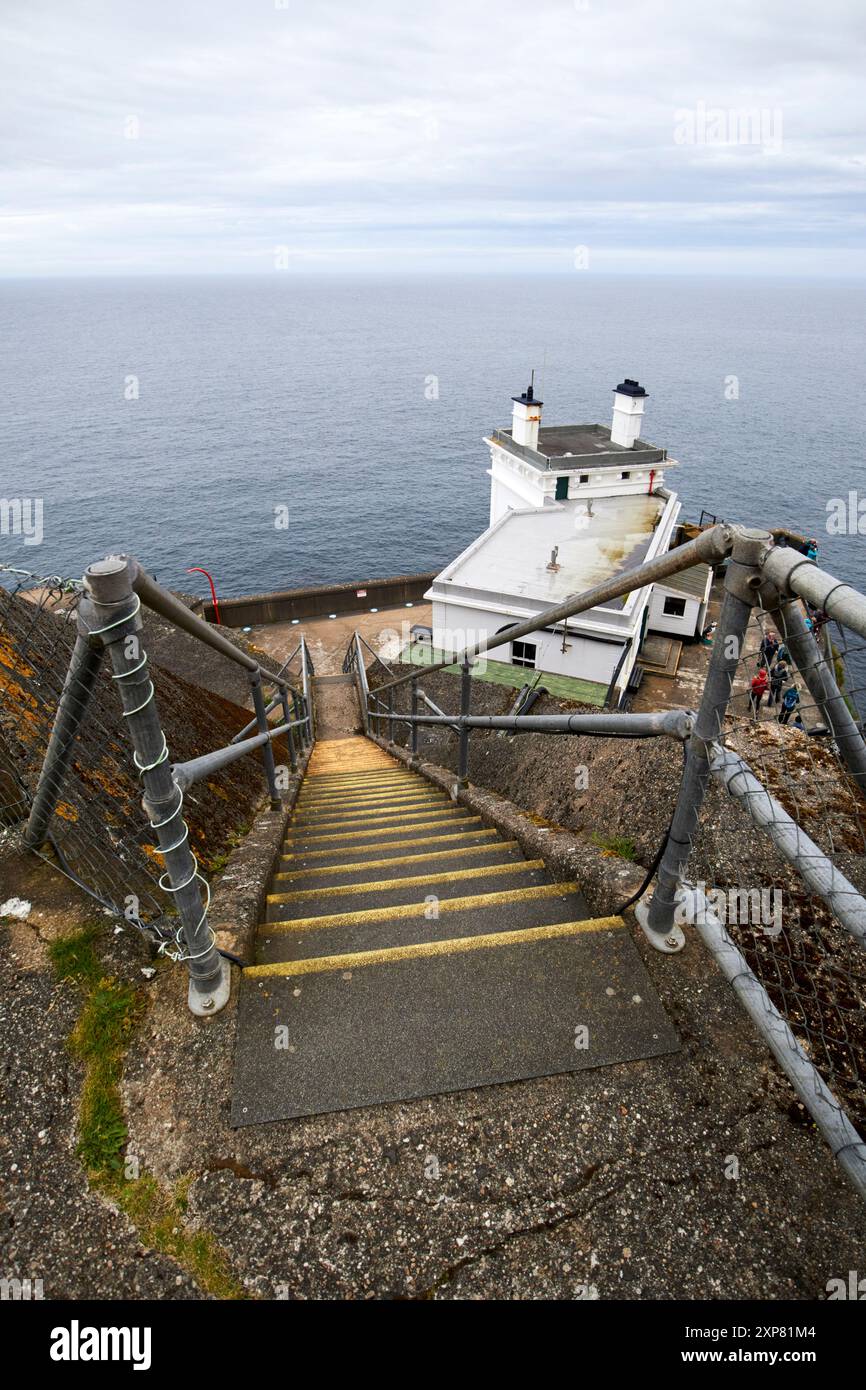 steps down to rathlin west light lighthouse rathlin island, county ...
