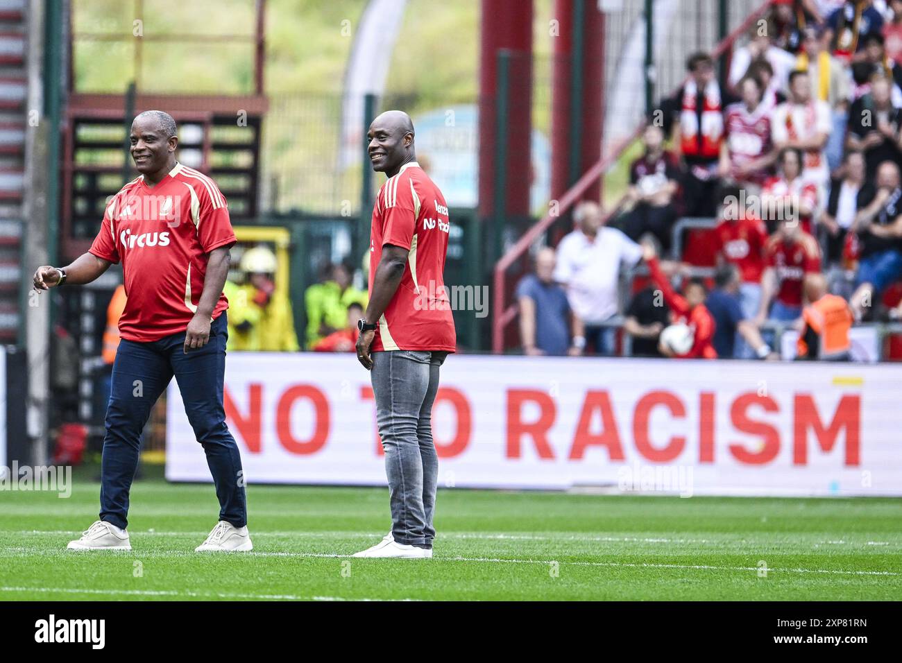 Liege, Belgium. 04th Aug, 2024. Former Standard de Liege player Mbo ...