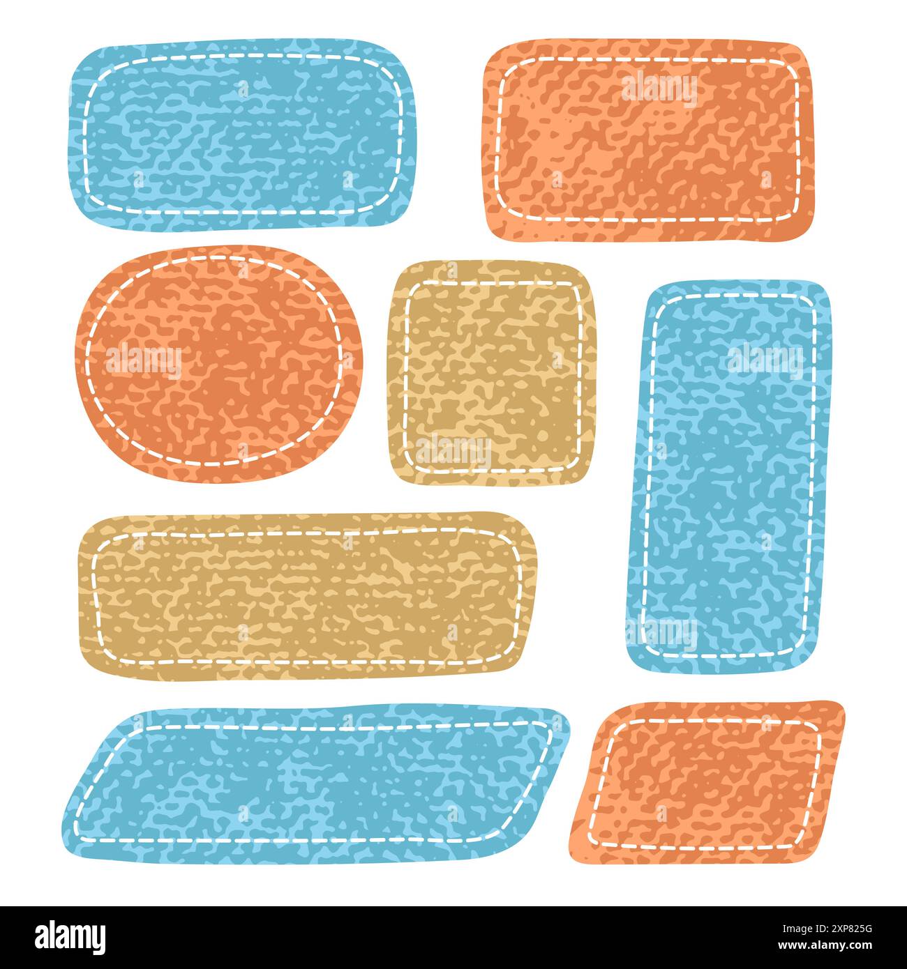 Set of hand drawn frames. Hand drawn text box collection. Doodle stickers design Stock Vector ...