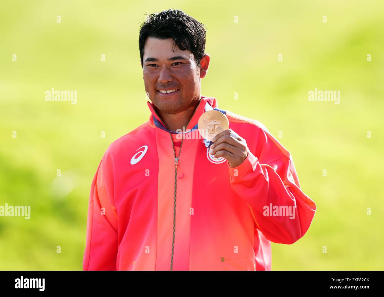 Bronze medalist, Hideki Matsuyama of Japan following the Men's ...