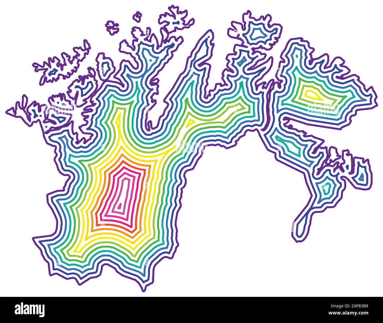 Finnmark map hi-res stock photography and images - Alamy
