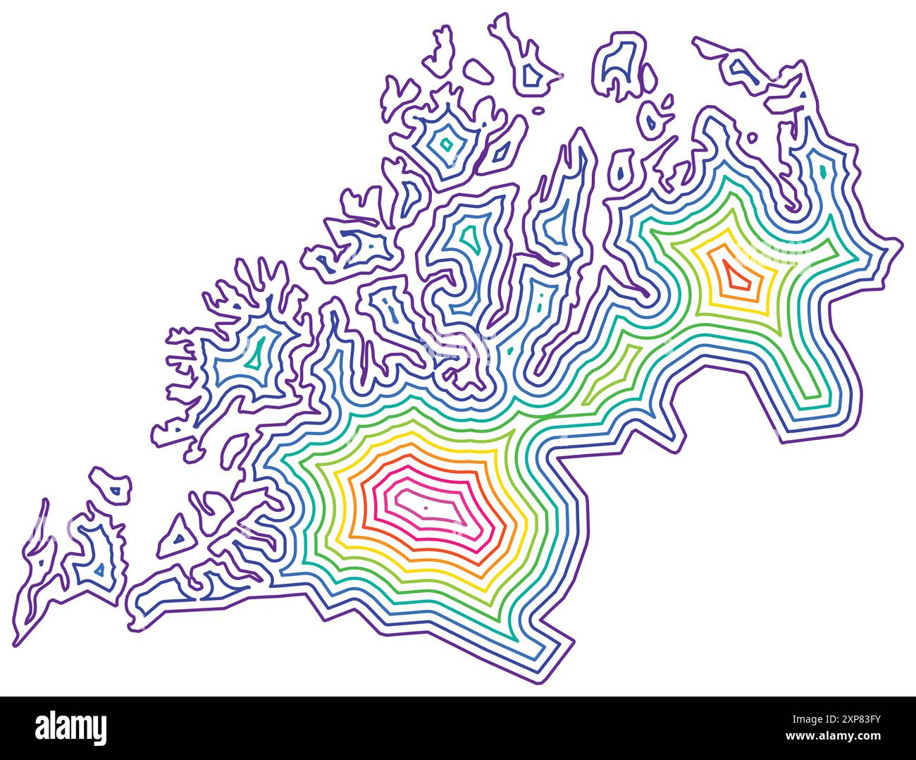 Symbol Map of the County Troms (Norway) showing the state border ...
