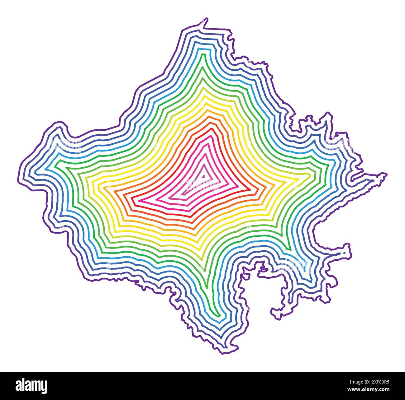 Rajasthan vector map Stock Vector Images - Alamy