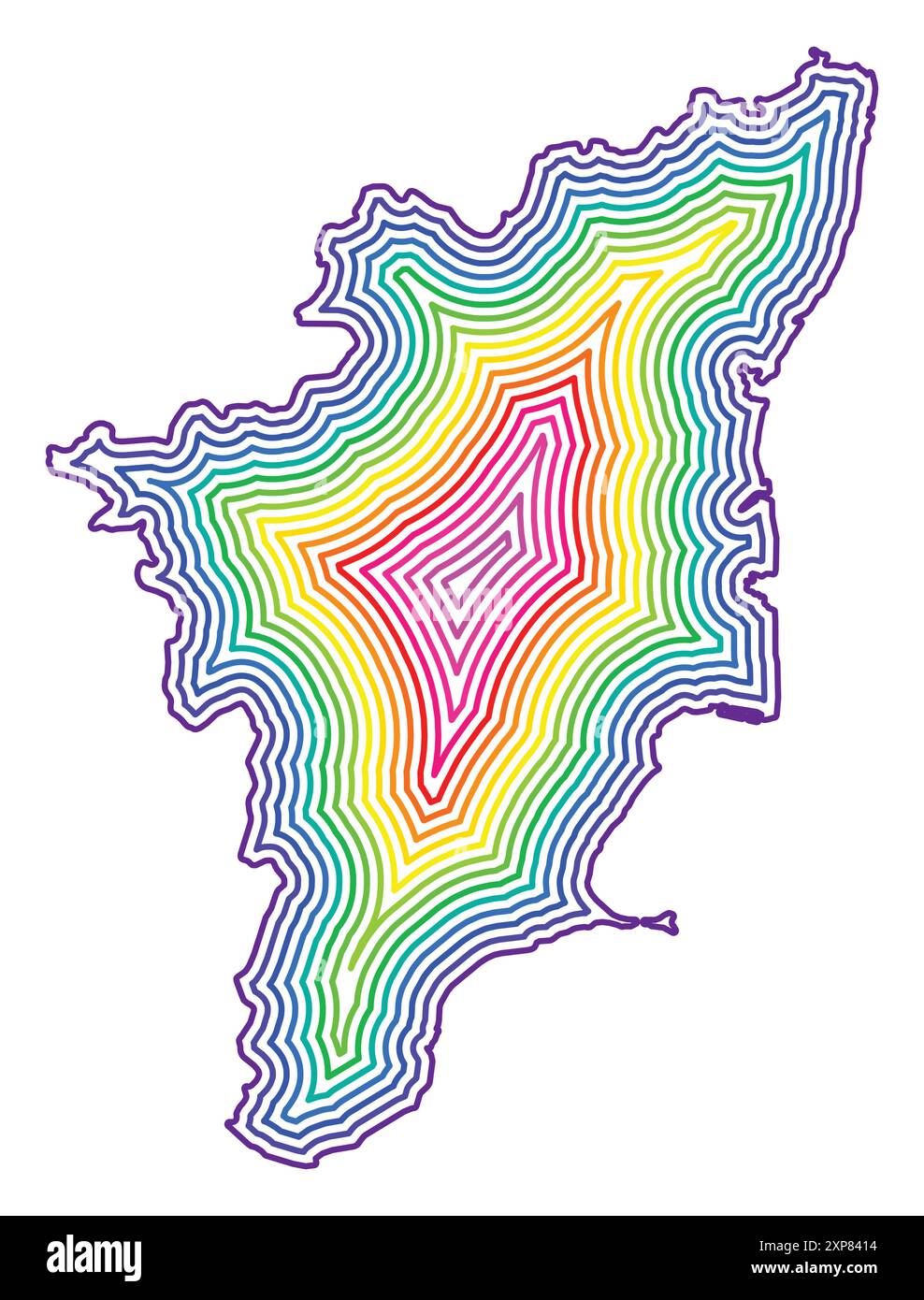 Map of tamil nadu Stock Vector Images - Alamy